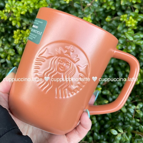 Starbucks | Accessories | Nwtstarbucks 224 Brownorange Recycled Ceramic ...